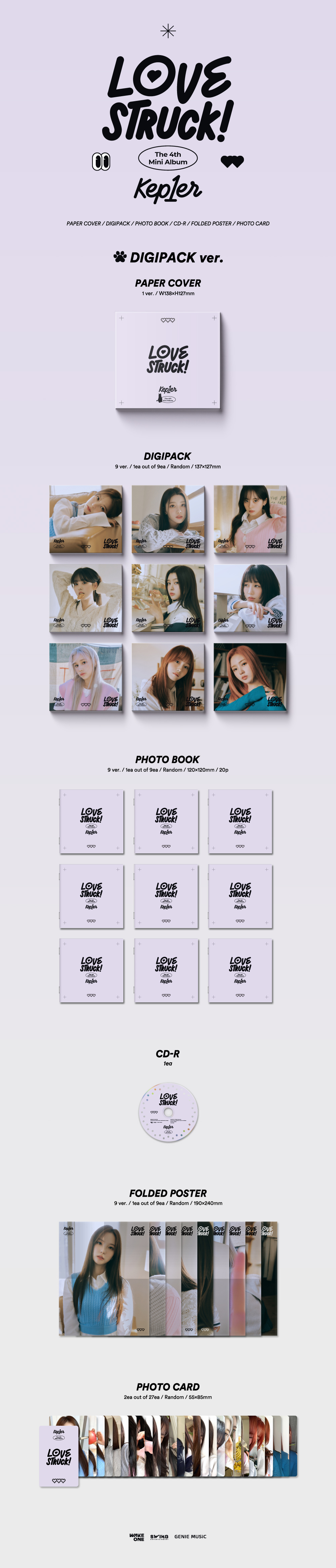 ktown4u.com : [9CD SET] Kep1er - The 4th Mini Album [LOVESTRUCK!] (DIGIPACK Ver.)